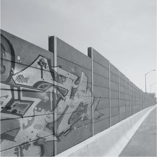 NEW anti-graffiti solution permanently protects noise barrier walls